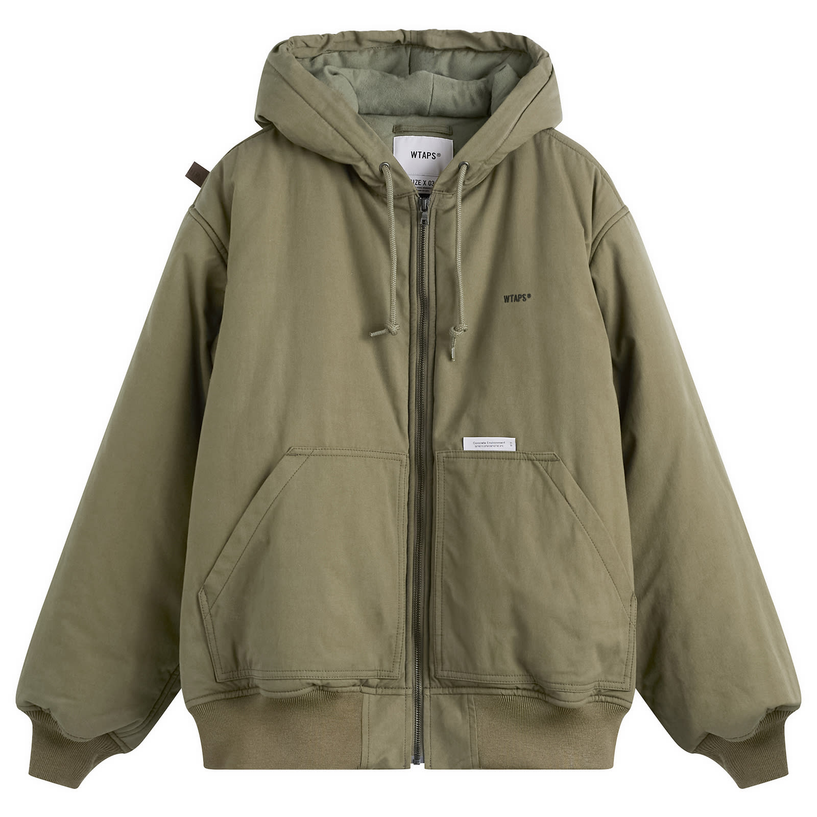 Wtaps Puff Doom Hooded Jacket - Olive Drab | Editorialist